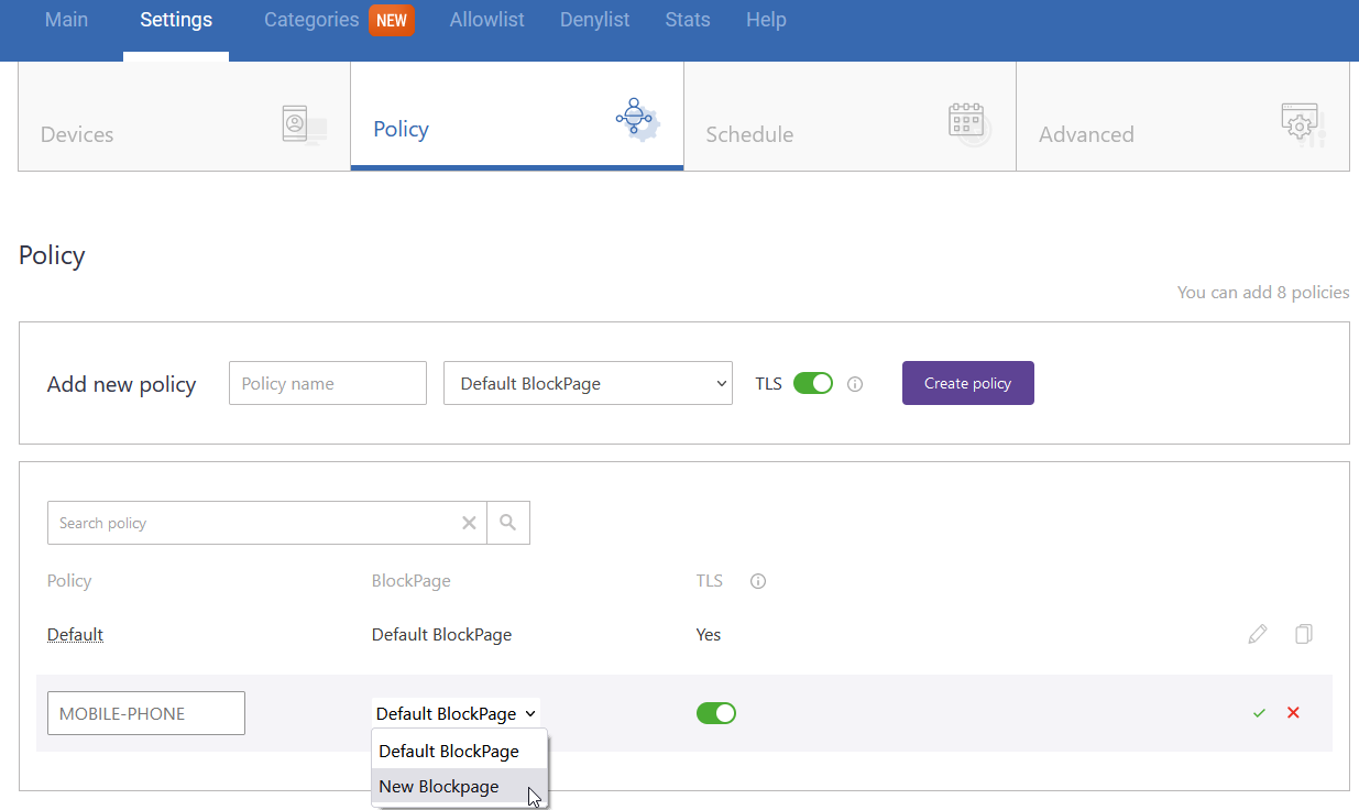 Block Page Setup Guide