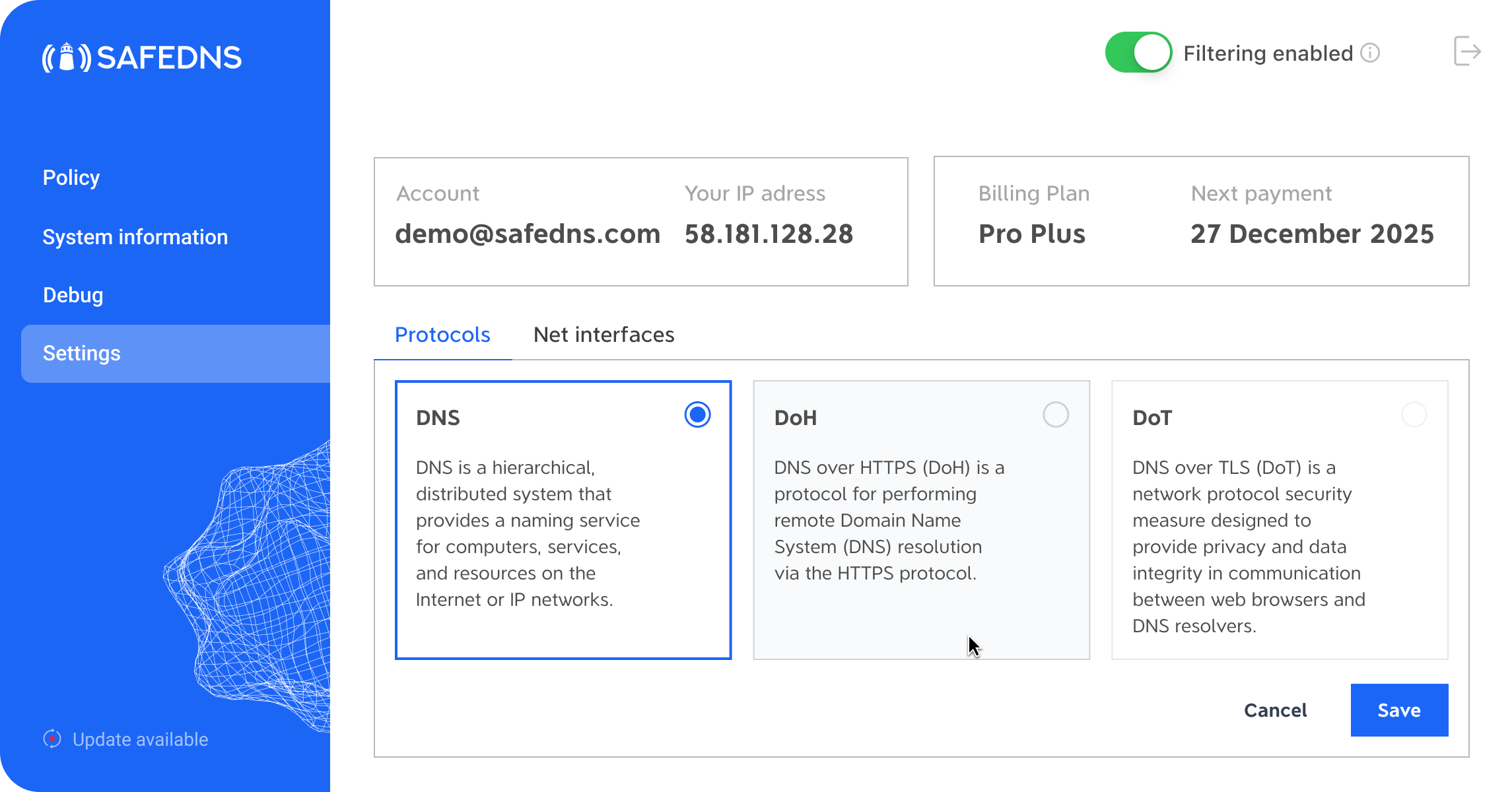 SafeDNS Releases Desktop Agent Version 4.0.0 for Windows, MacOS, and Linux